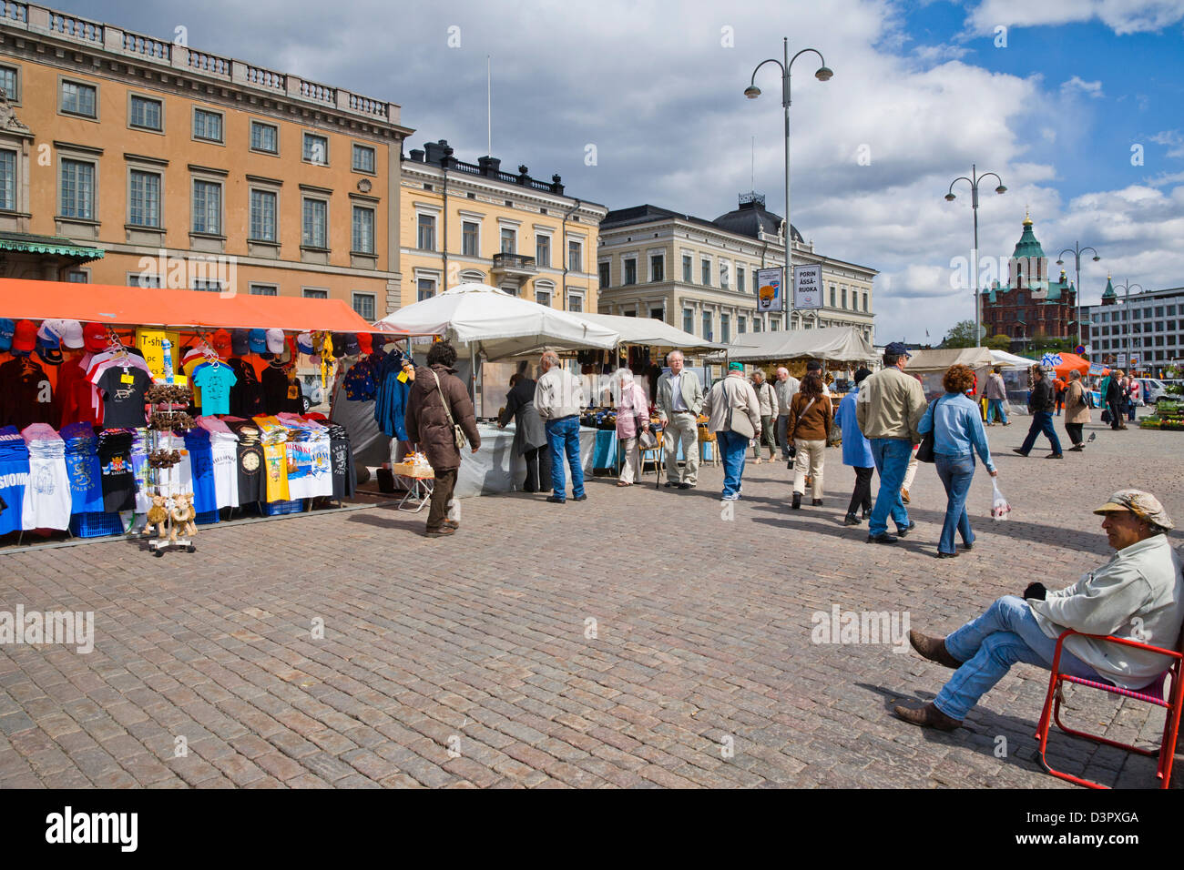 Finland, Helsinki, Market Square Stock Photo - Alamy
