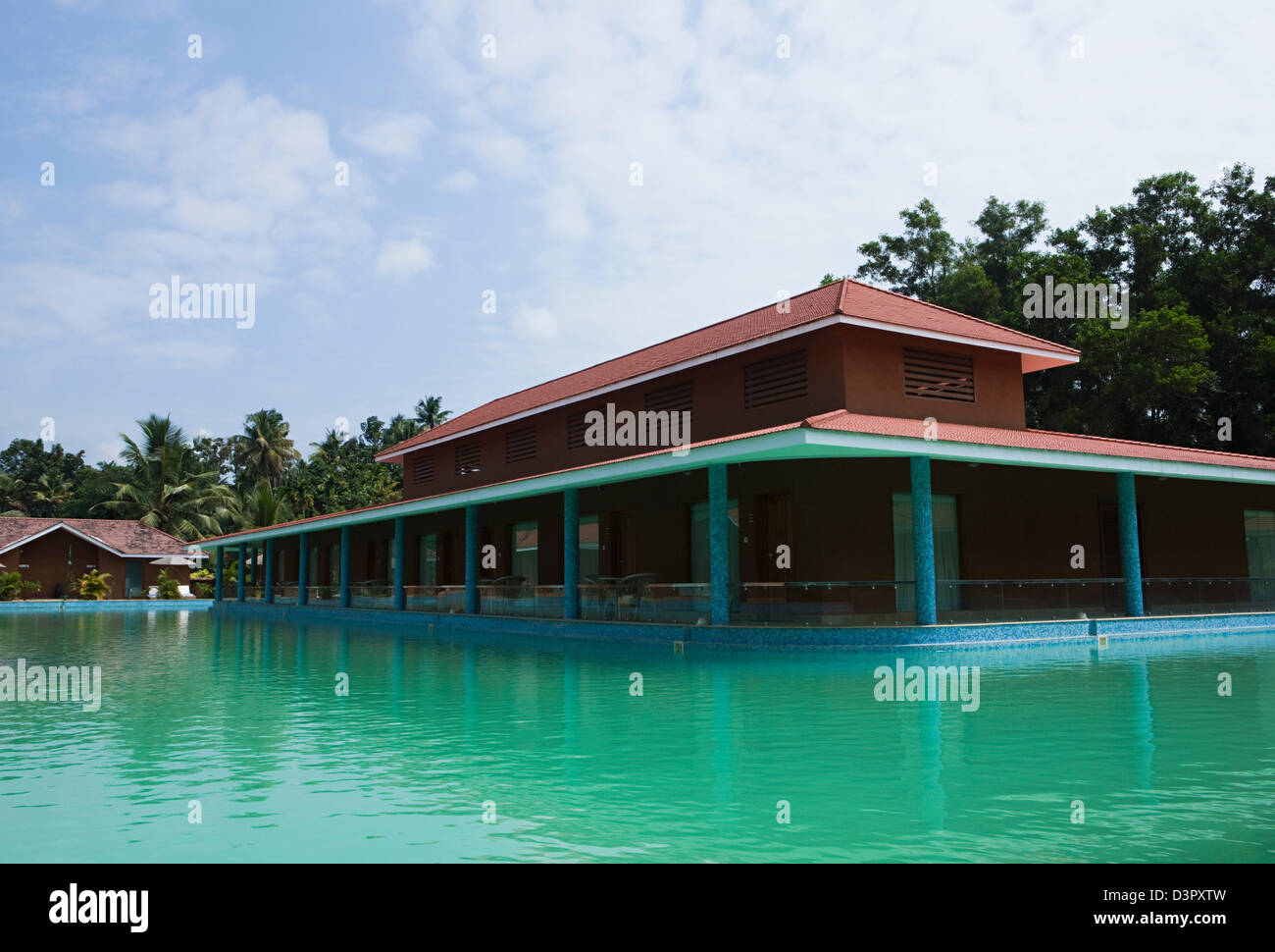 Tourist resort in a lake, Kerala Backwaters, Alappuzha District, Kerala ...