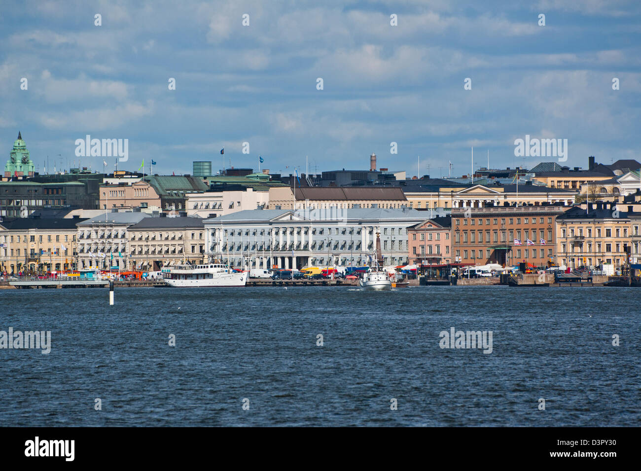 Finland, Helsinki Harbour, view of the Helsinki waterfront Stock Photo ...