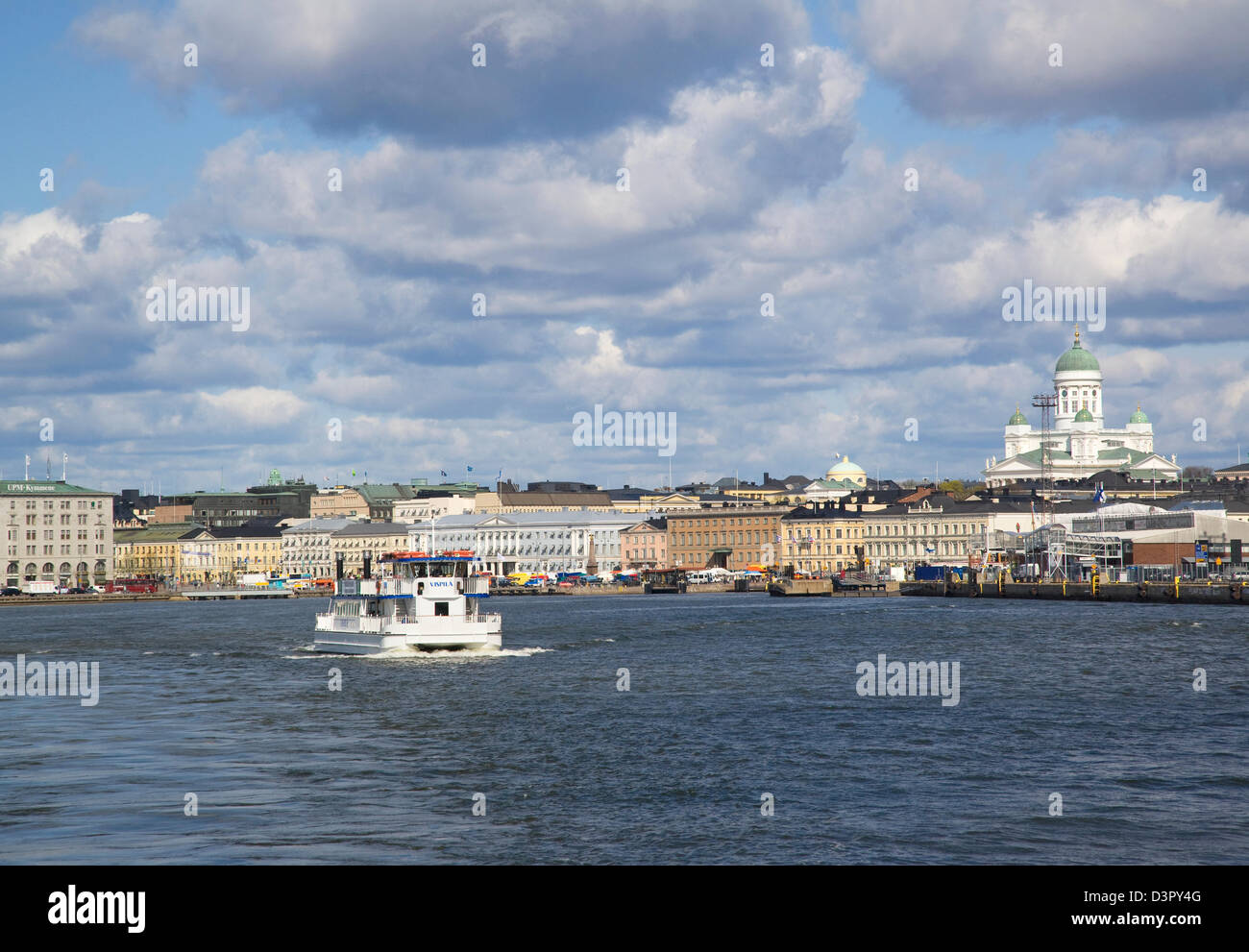 Finland, Helsinki Harbour, view of the Helsinki waterfront Stock Photo ...