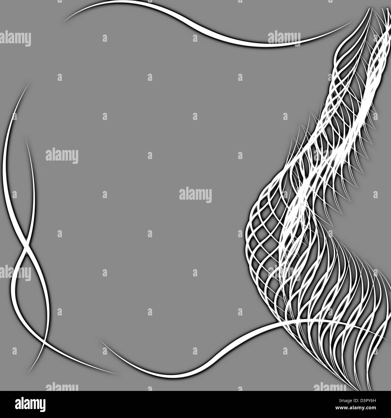 abstract wavy frame silhouette patterns Stock Photo - Alamy