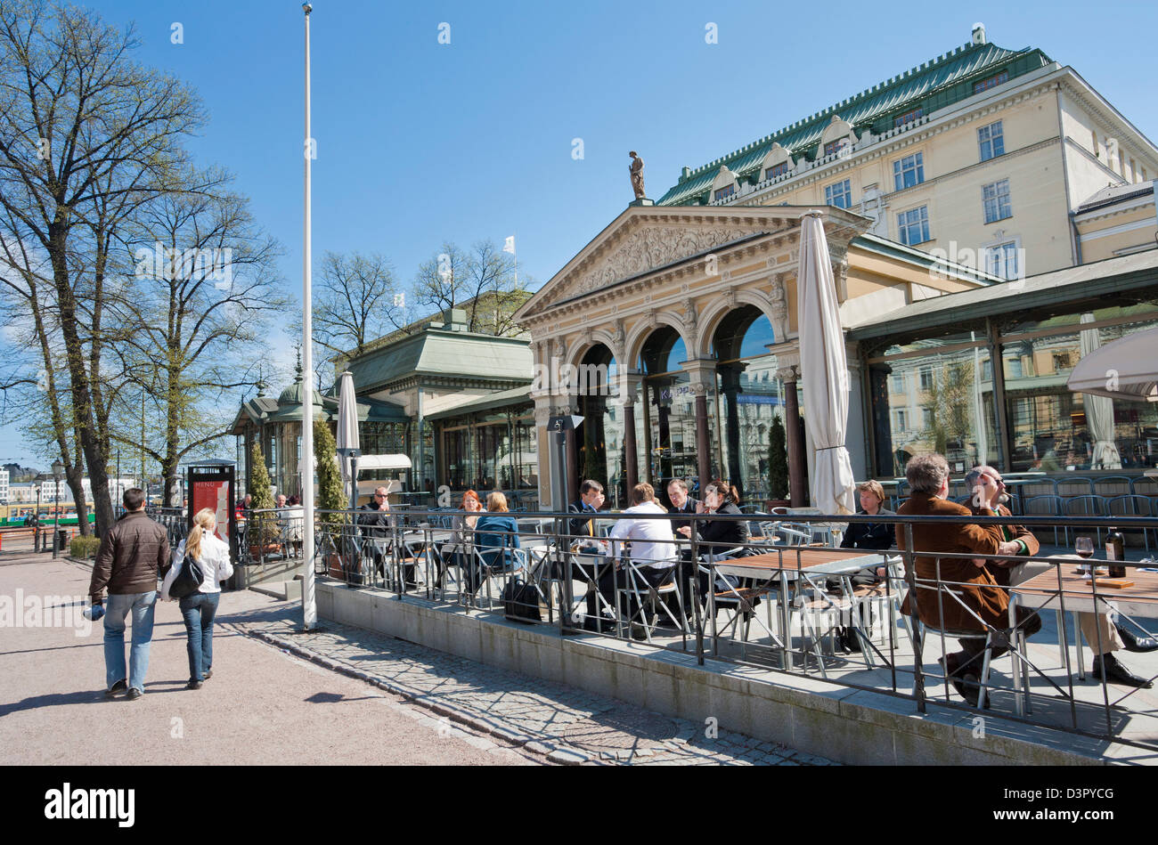 Finland, Helsinki, Art Nouveau Cafe Kapelli at the Esplanade Stock ...