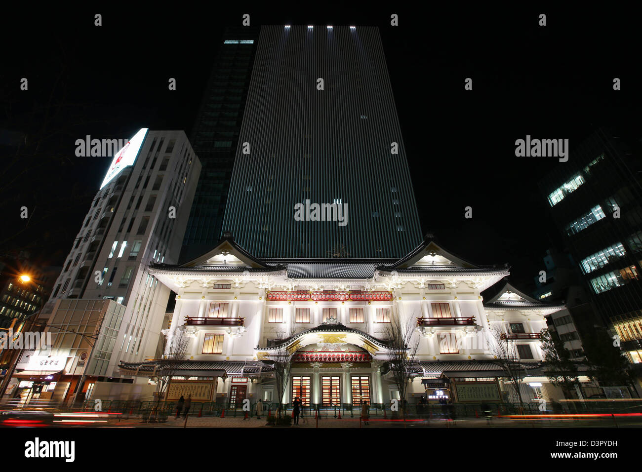 Tokyo, Japan. 22nd February 2013. The new Kabukiza theater is ...