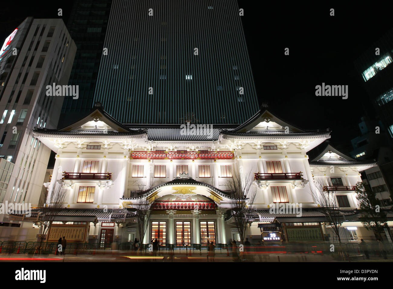 Tokyo, Japan. 22nd February 2013. The new Kabukiza theater is ...