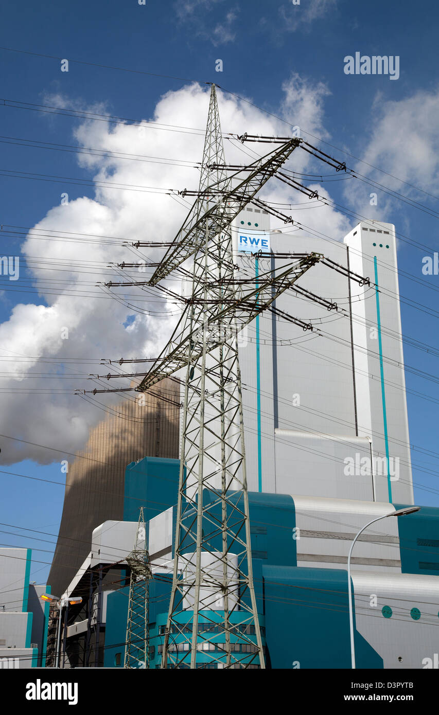 Rwe Power Plant Niederaussem Bergheim High Resolution Stock Photography ...