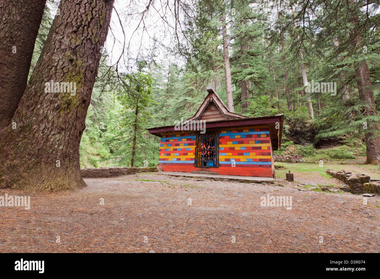 Facade of a temple, Nagdev Temple, Shimla, Himachal Pradesh, India ...