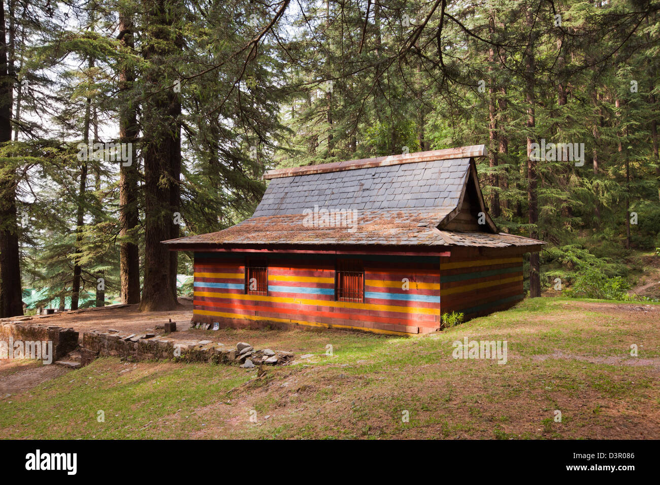Facade of a temple, Nagdev Temple, Shimla, Himachal Pradesh, India ...
