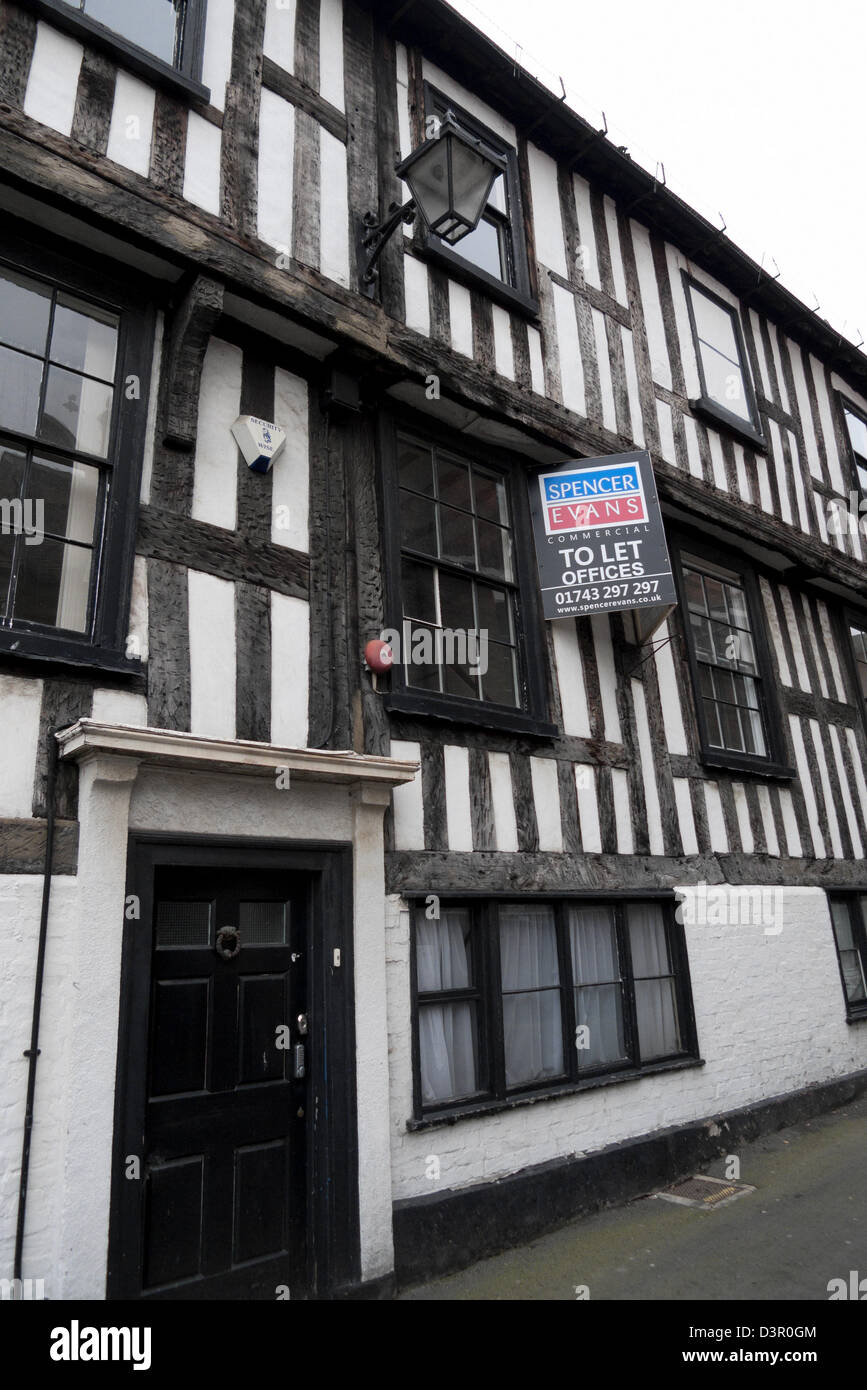 Shrewsbury Medieval Timber Buildings Stock Photos & Shrewsbury Medieval ...