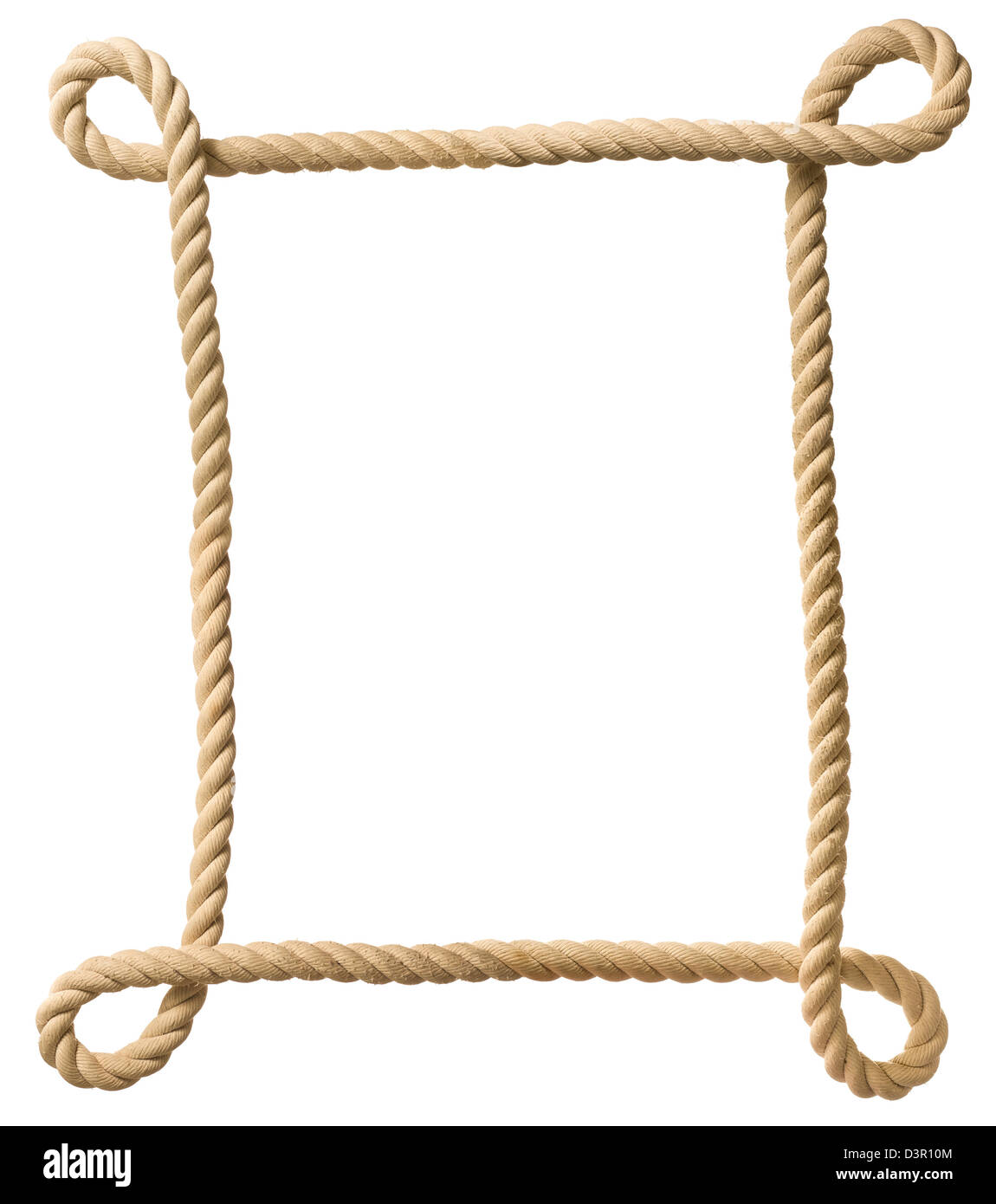 Rope frame knot border isolated hi-res stock photography and images - Alamy