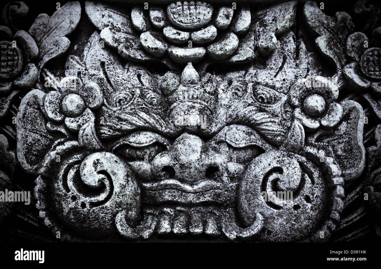 Traditional balinese warrior monster secure the house Stock Photo - Alamy