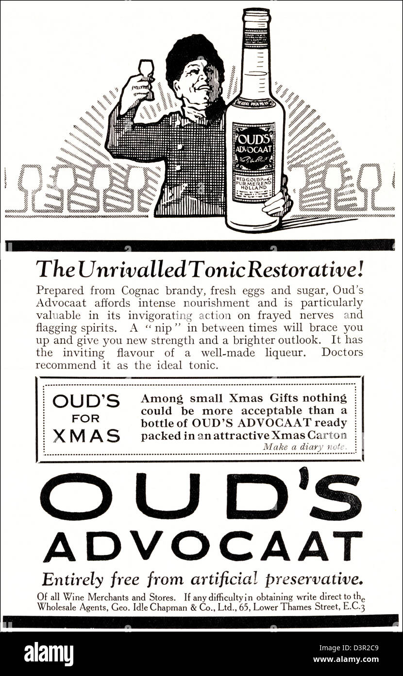 Original 1920s vintage print advertisement from English country ...