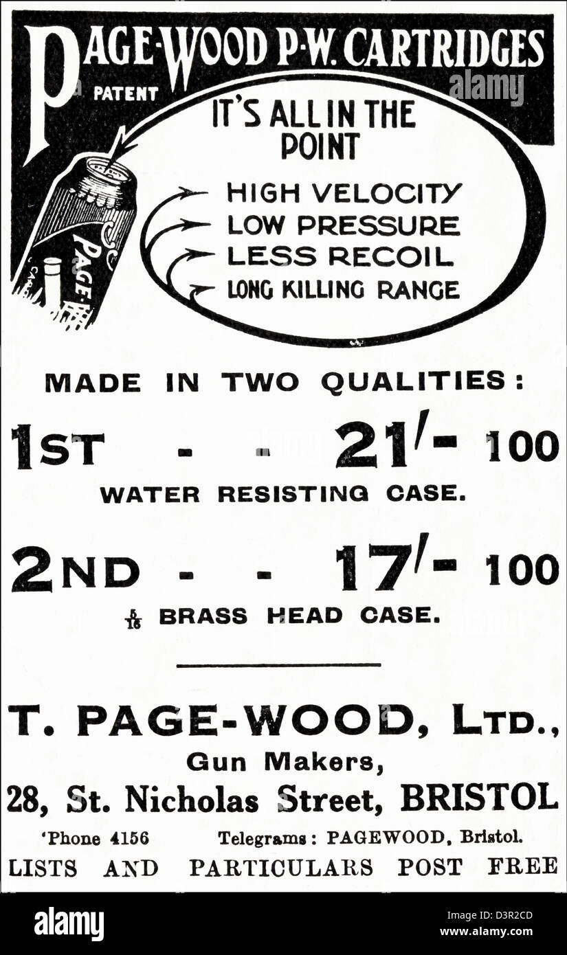 Vintage ad gun hi-res stock photography and images - Alamy