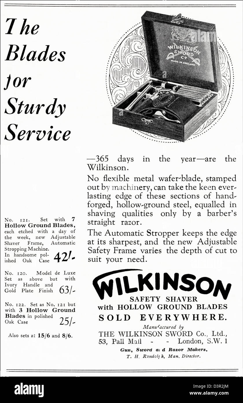 Wilkinson sword safety razor hi-res stock photography and images - Alamy