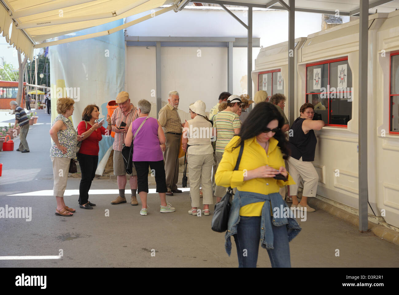 Border crossing Ledra Street, Nicosia, Northern Cyprus Stock Photo - Alamy