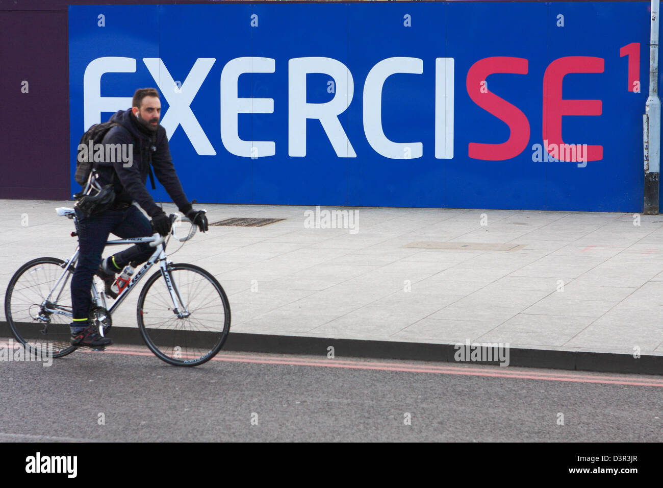 Bike and hoarding hi-res stock photography and images - Alamy