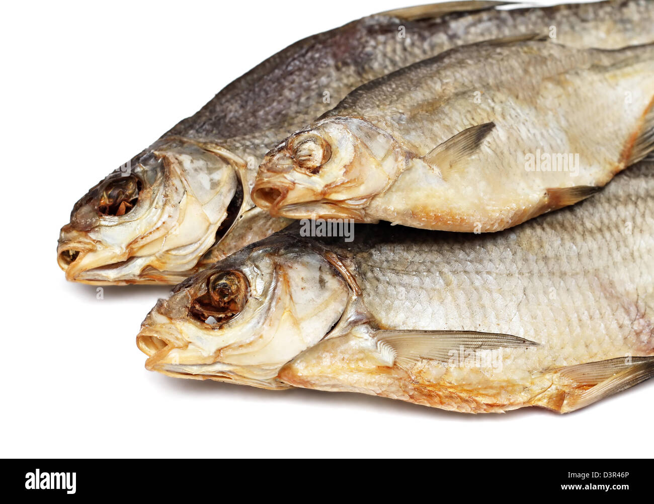 Three fishes isolated on a white background Stock Photo - Alamy