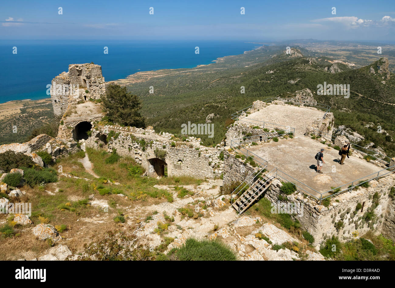 Kantara, Turk Republic of Northern Cyprus, overview of the peninsula ...