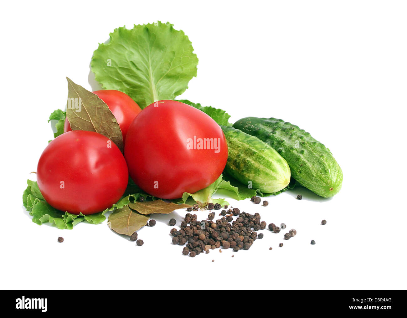 Summer salad still life Cut Out Stock Images & Pictures - Alamy