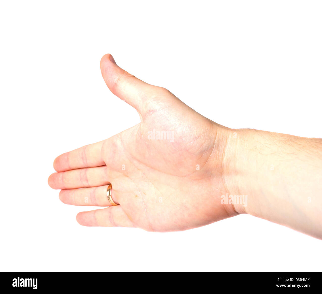 hand signal isolated on white background Stock Photo - Alamy