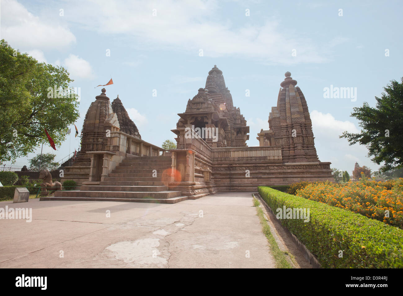 Facade of Jain Temple, Khajuraho temples, Chhatarpur District, Madhya ...