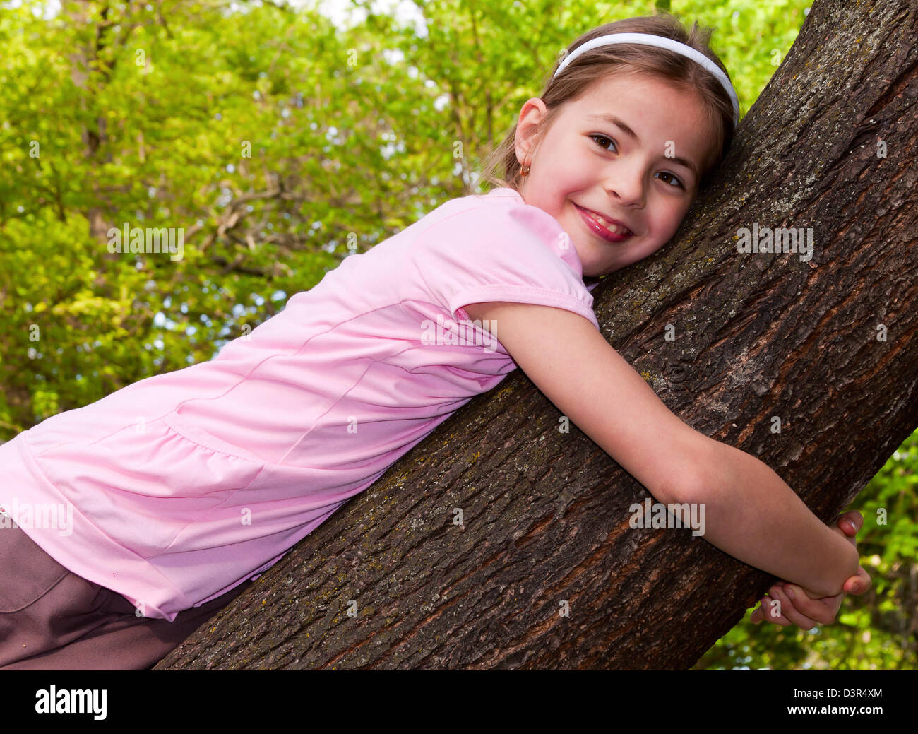 Beautiful, nine years old on the tree Stock Photo - Alamy