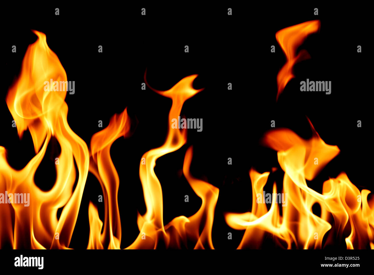 fire flame close up on black background Stock Photo - Alamy