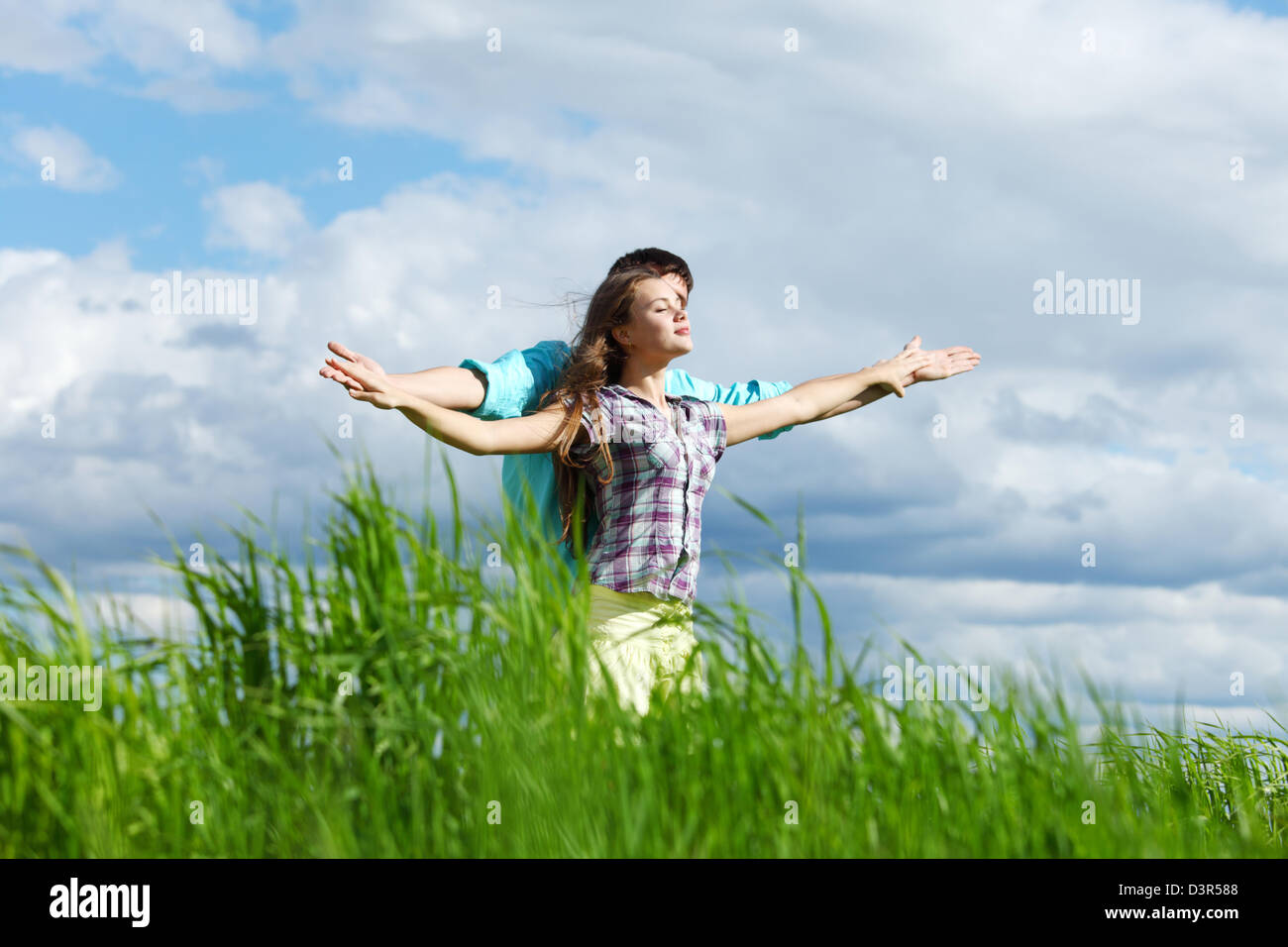 lover hug in the sky close up Stock Photo - Alamy