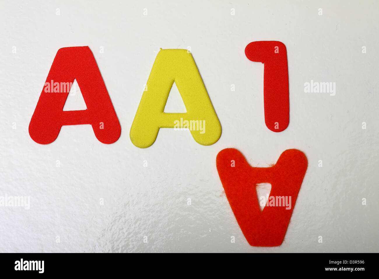 AAA downgrading of the UK economy to AA1 Stock Photo - Alamy