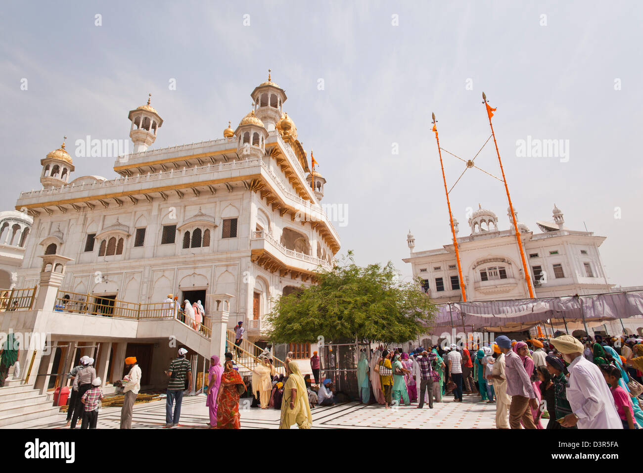 People at Akal Takht in Golden Temple, Amritsar, Punjab, India Stock ...