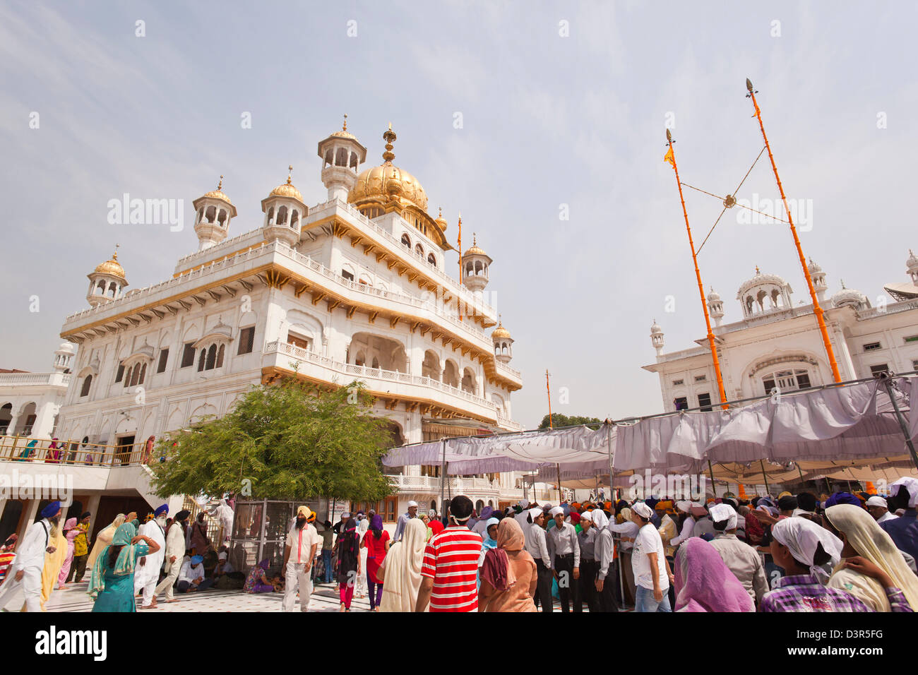 People at Akal Takht in Golden Temple, Amritsar, Punjab, India Stock ...