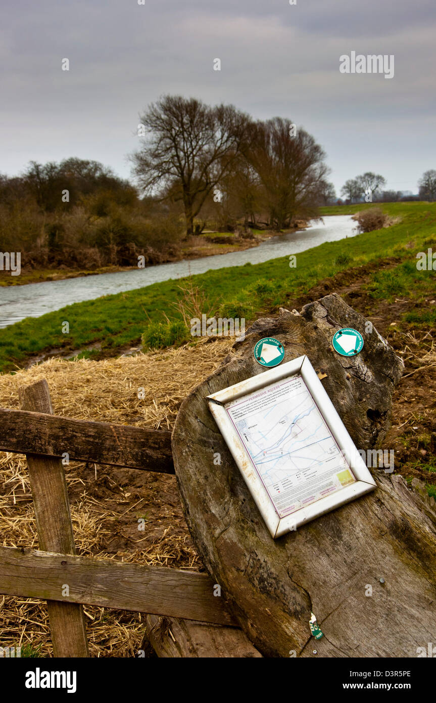 footpath River Welland Uffington Lincolnshire Stock Photo - Alamy