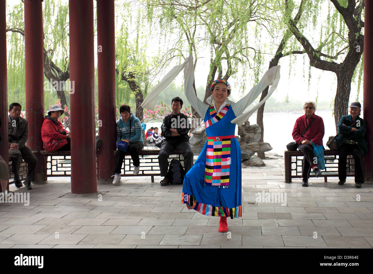 Female traditional dancer in the Summer Palace, Beijing City, Beijing ...