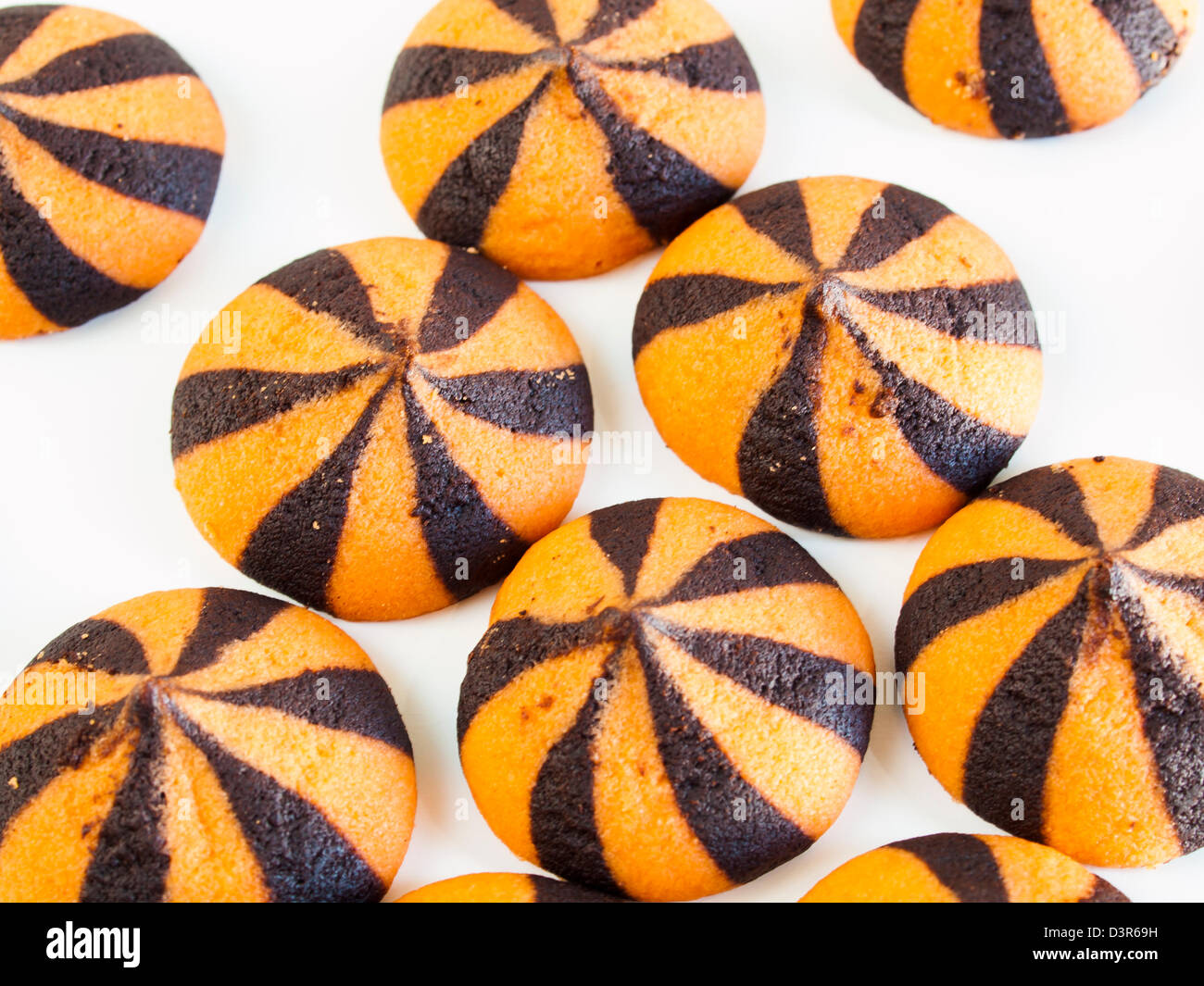 Halloween star drop cookies on white background Stock Photo - Alamy