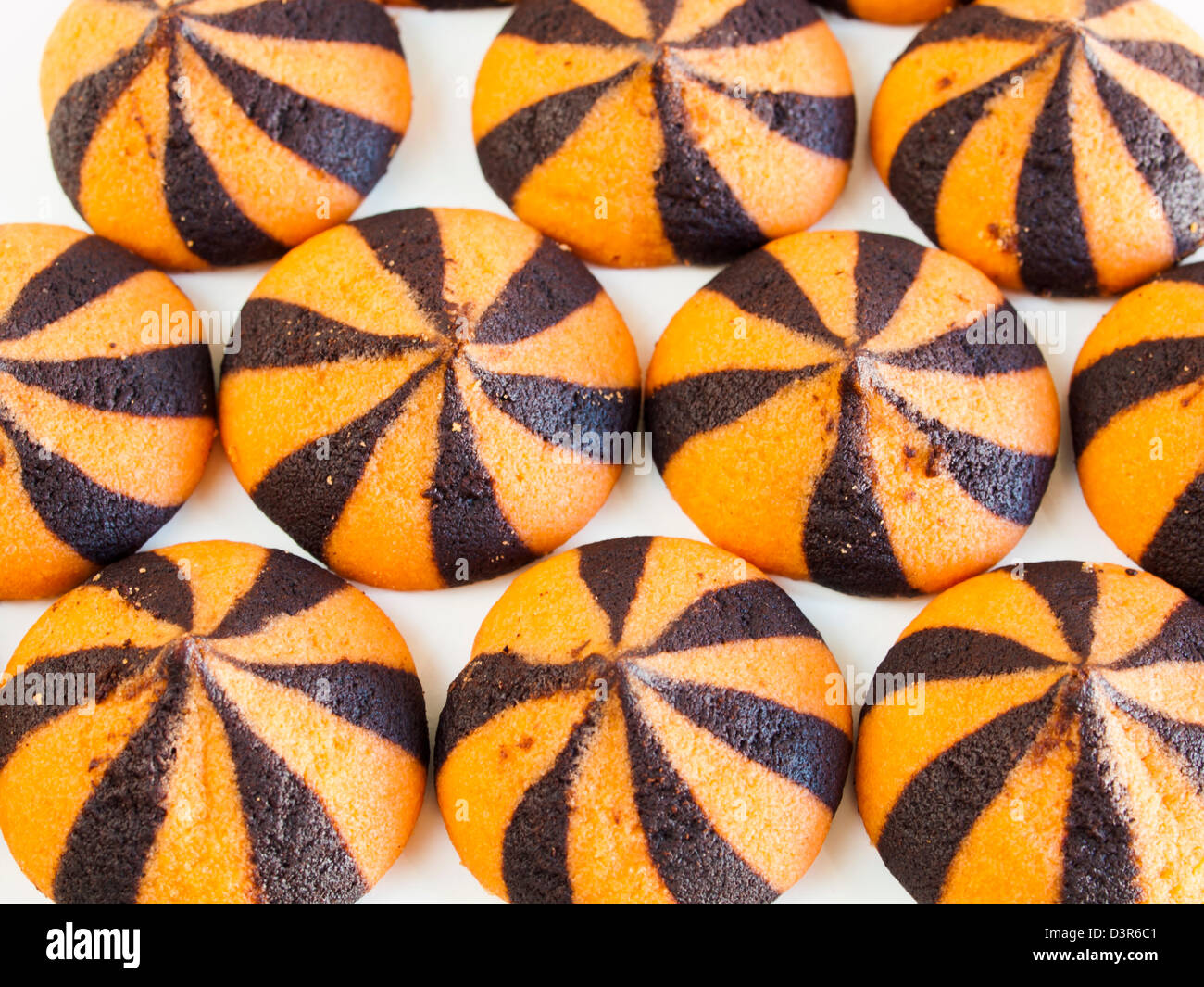 Halloween star drop cookies on white background Stock Photo - Alamy