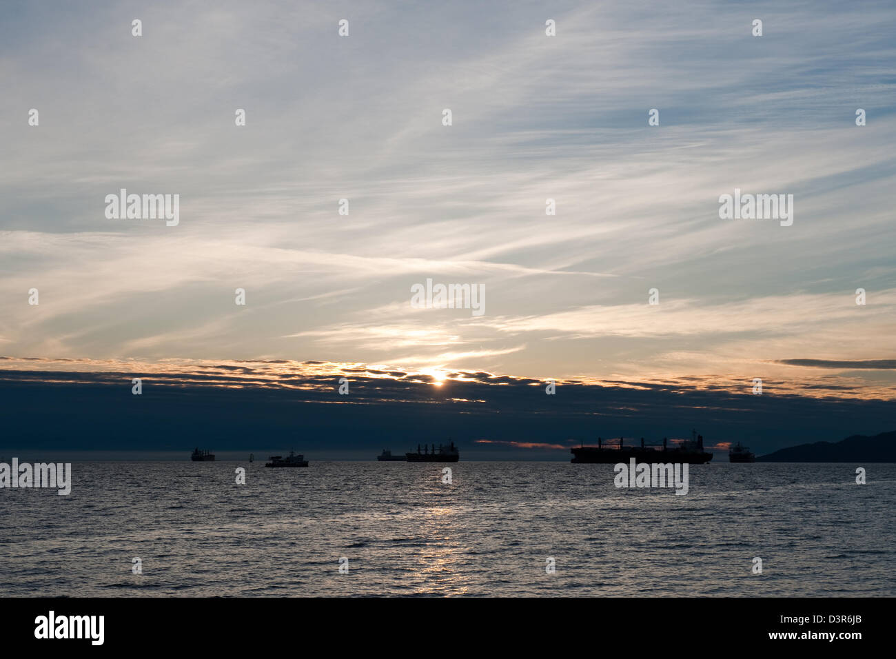 Container ship english bay hi-res stock photography and images - Alamy