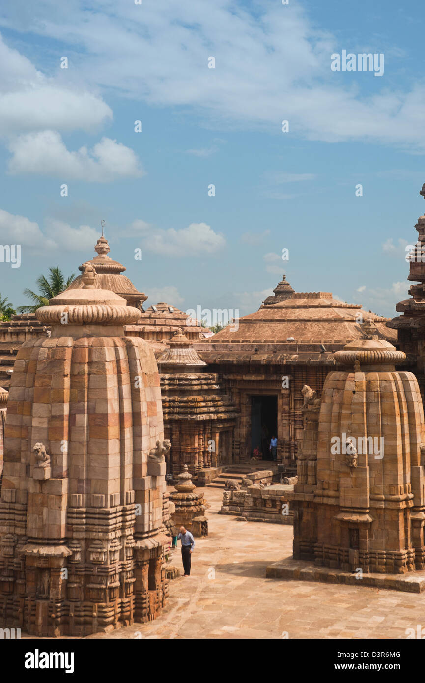 Architectural details of a temple, Lingaraja Temple, Bhubaneswar ...