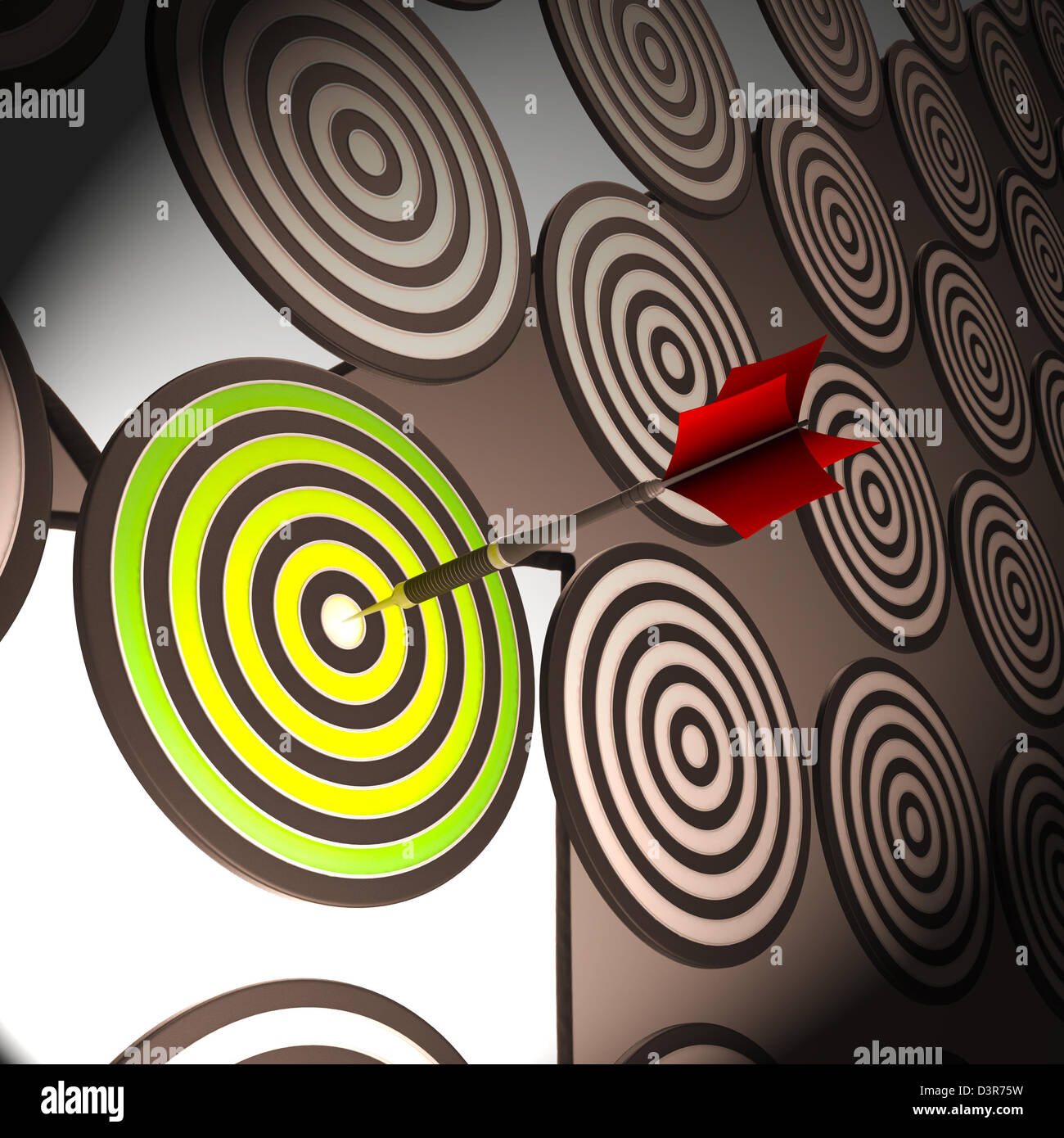 Target Showing Accuracy, Successful Aim And Skill Stock Photo - Alamy