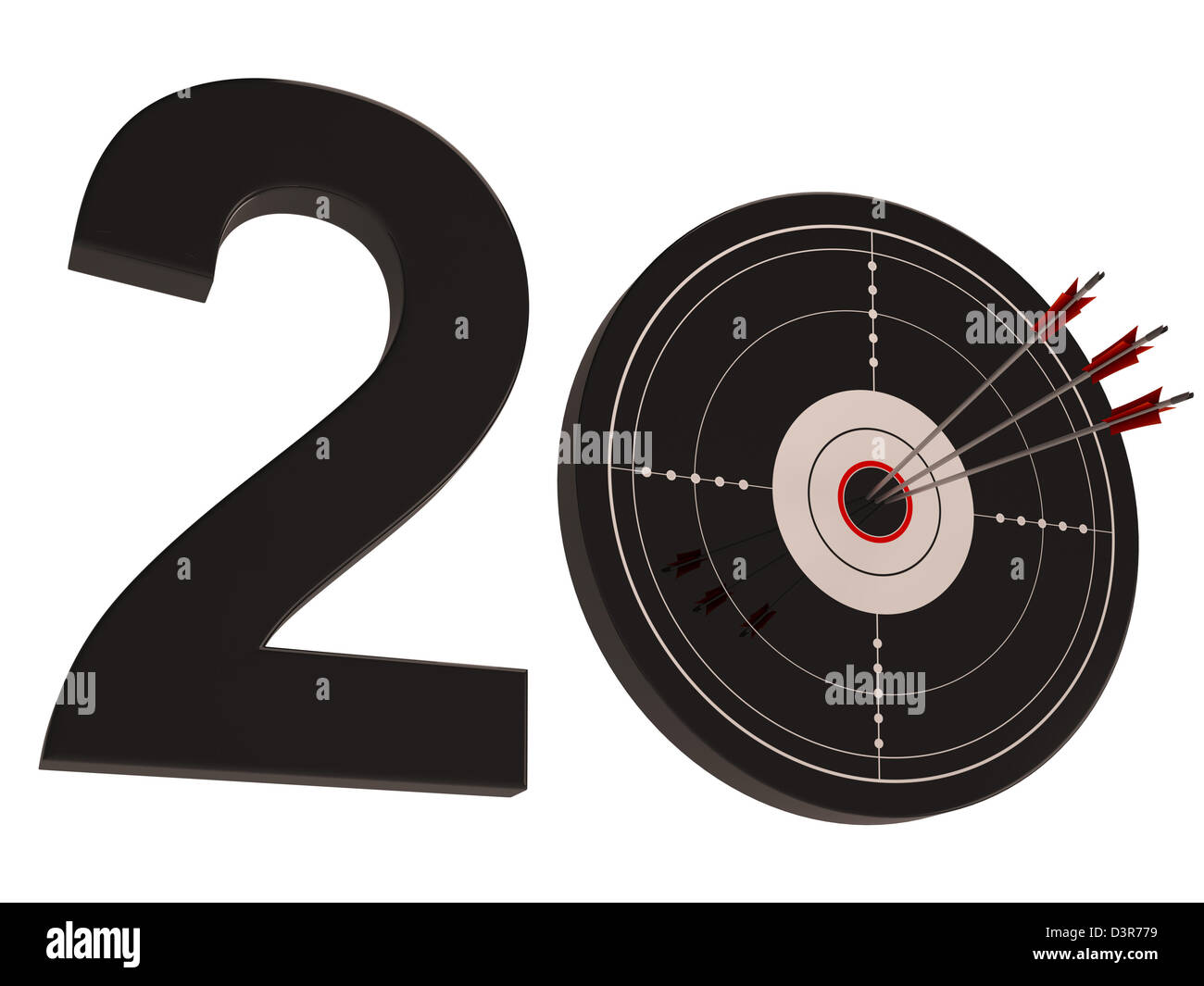 20 Target Showing Anniversary Or Twentieth Birthdays Celebration Stock ...