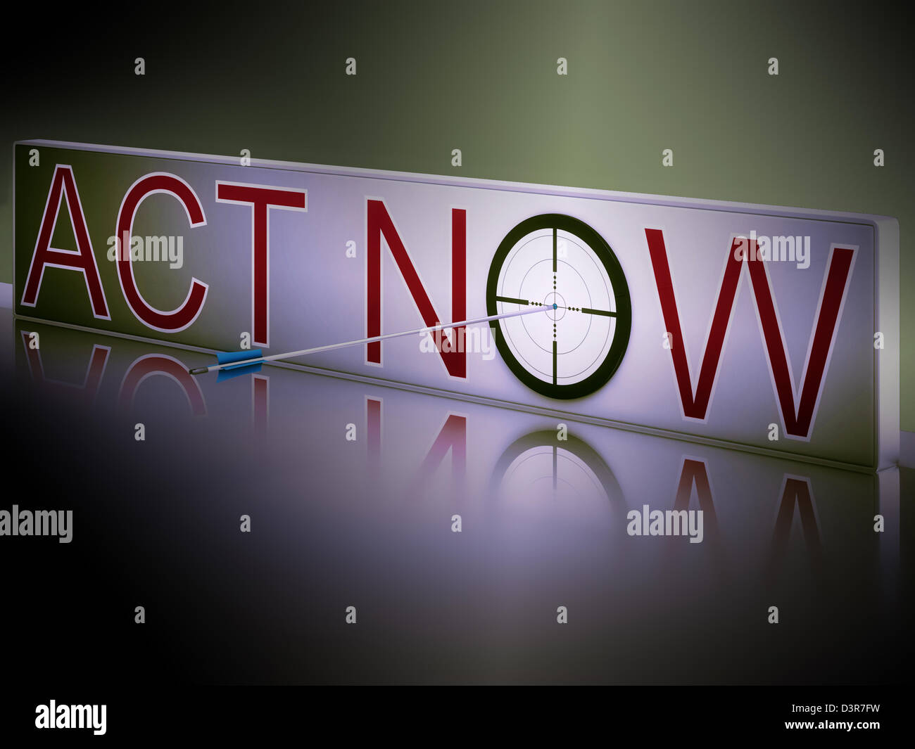 Act Now Showing Motivation And Encouragement To Respond Fast Stock ...