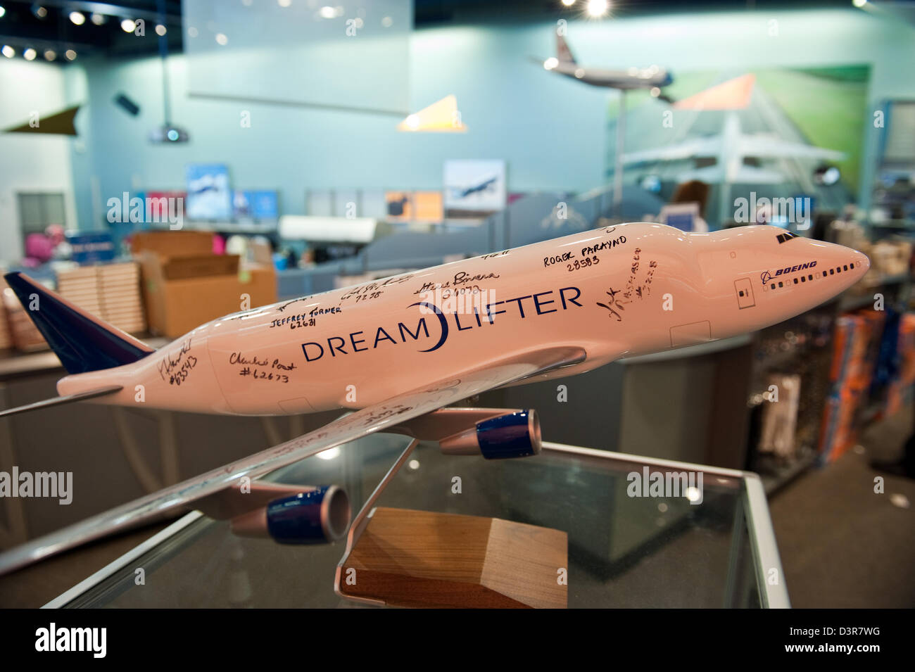 Seattle, USA, model airplanes in the Museum of Flight in Seattle Stock ...