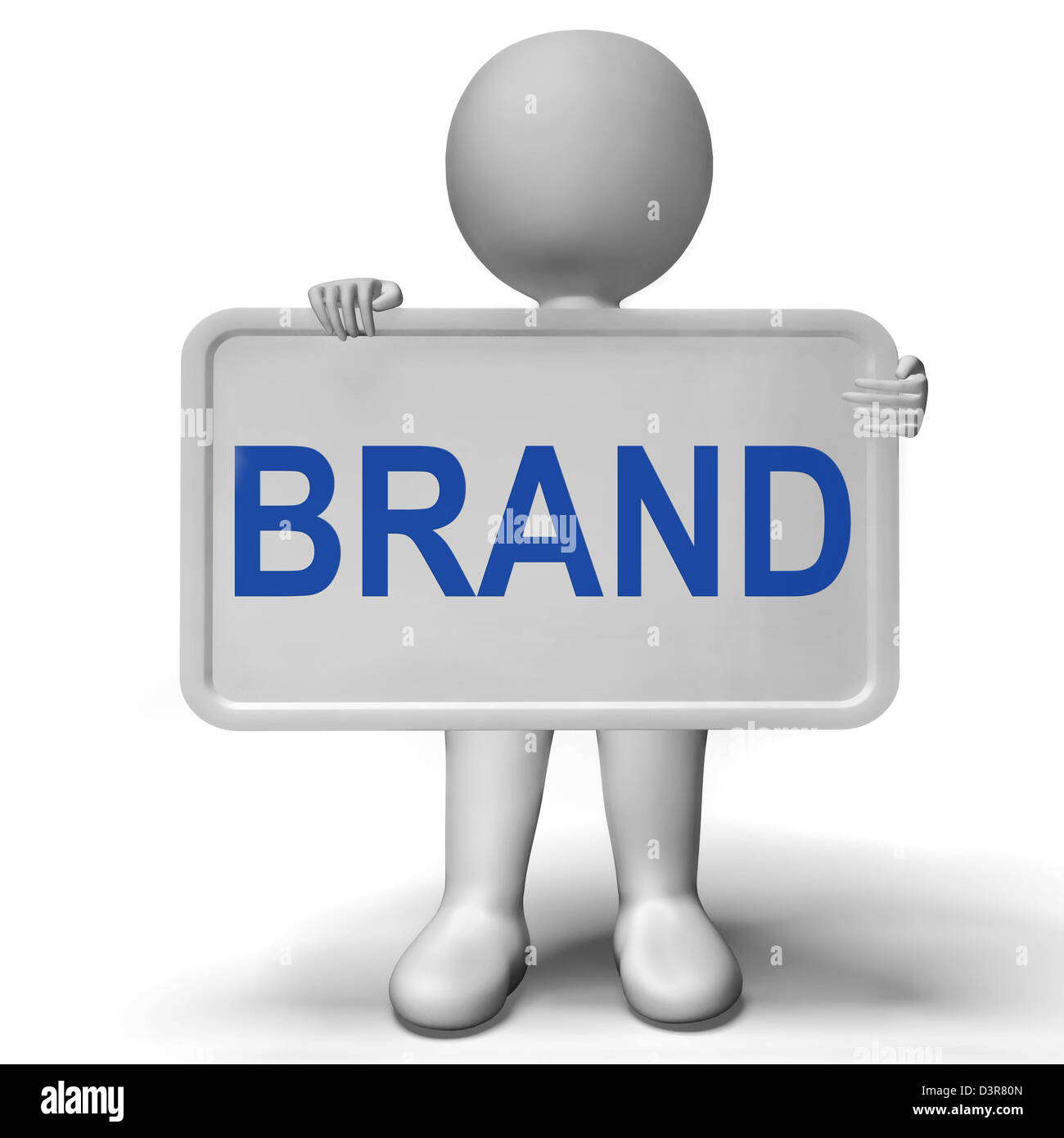Brand Sign Shows Branding And Company Identity Stock Photo - Alamy