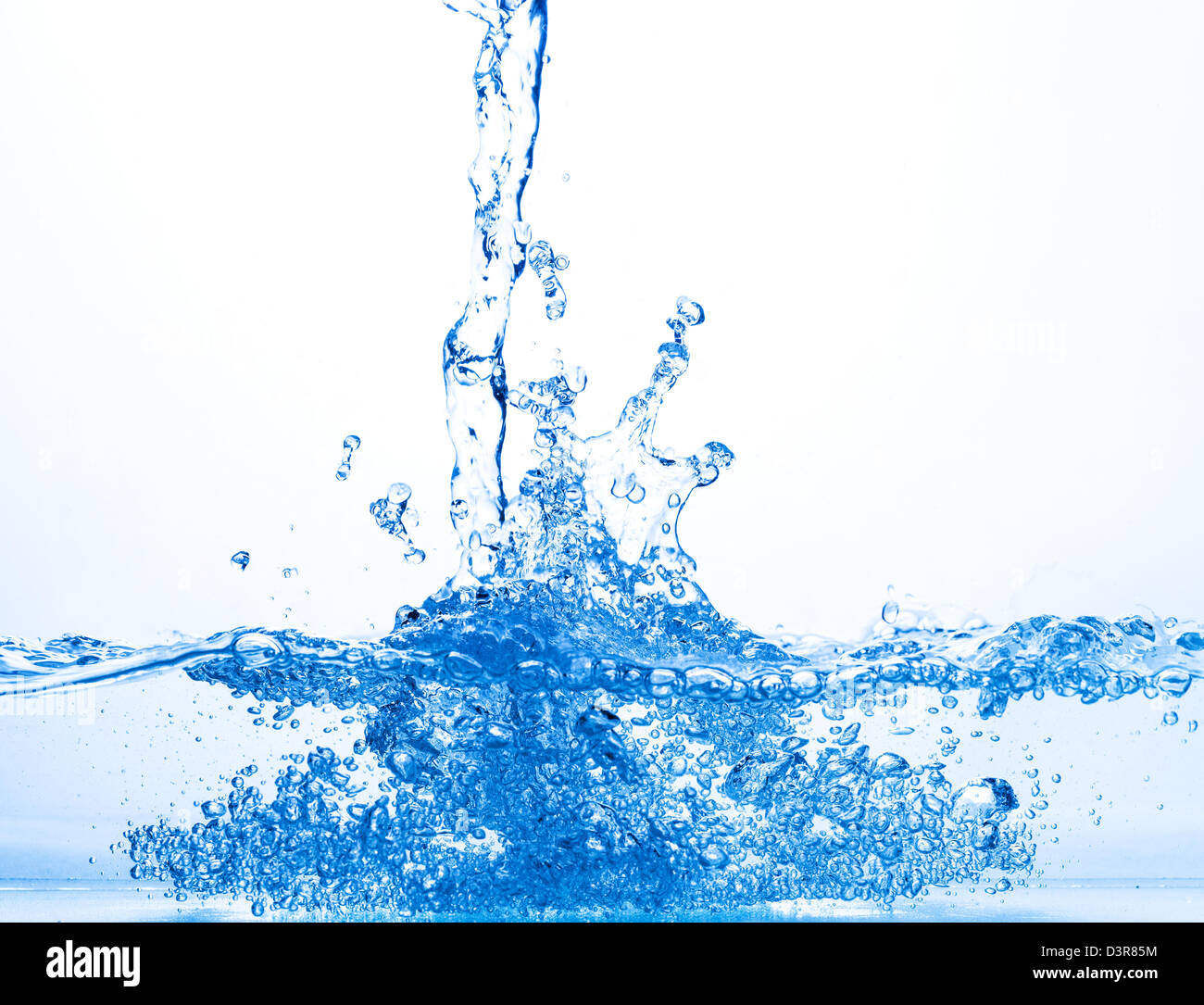Stream of Water Falling into the Water, closeup Stock Photo - Alamy