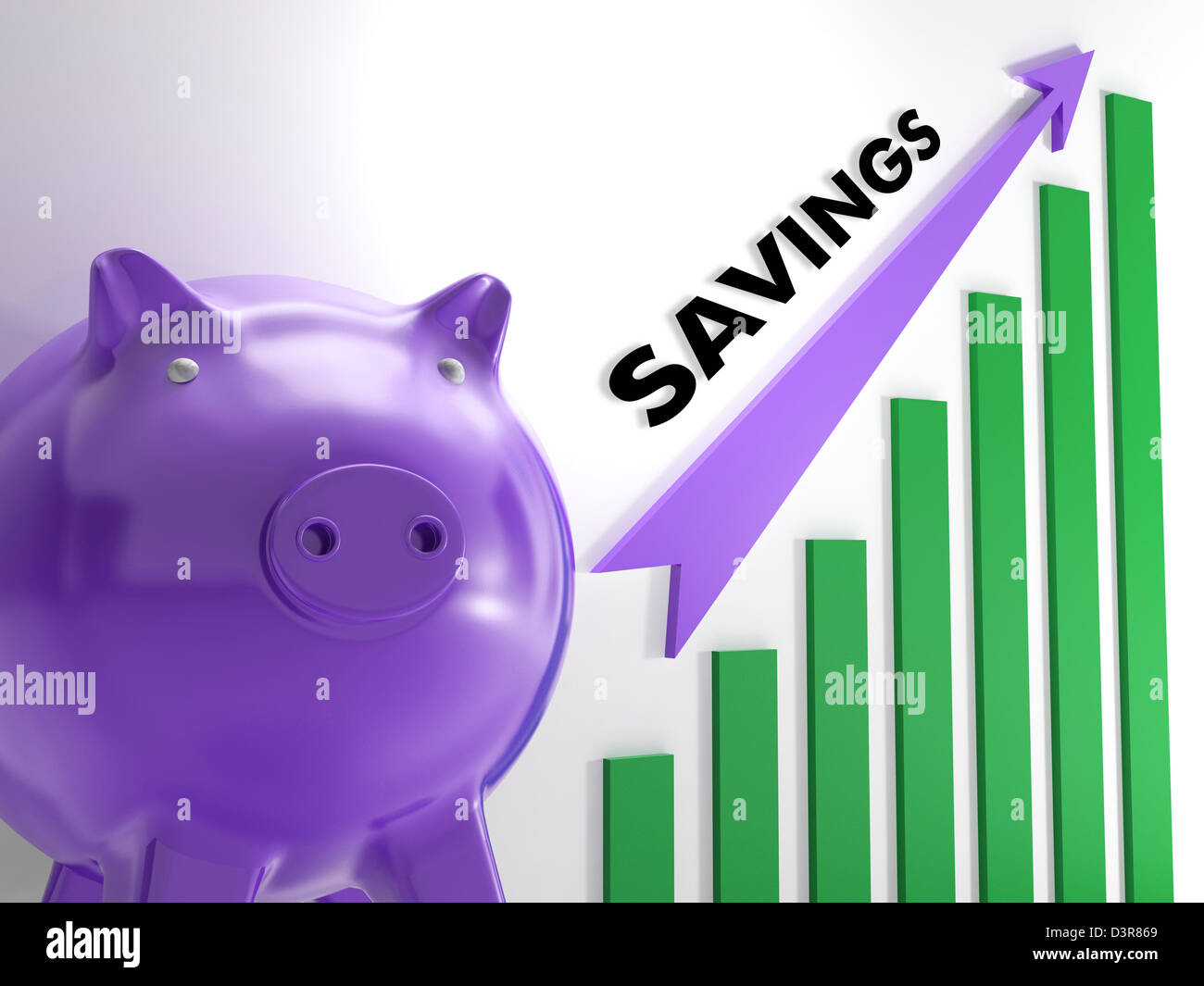 Raising Savings Chart Shows Monetary Growth And Increased Budget Stock ...
