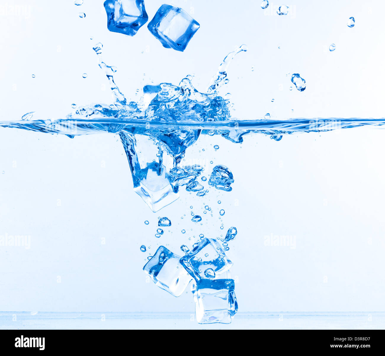 Ice drop with water splash hi-res stock photography and images - Alamy