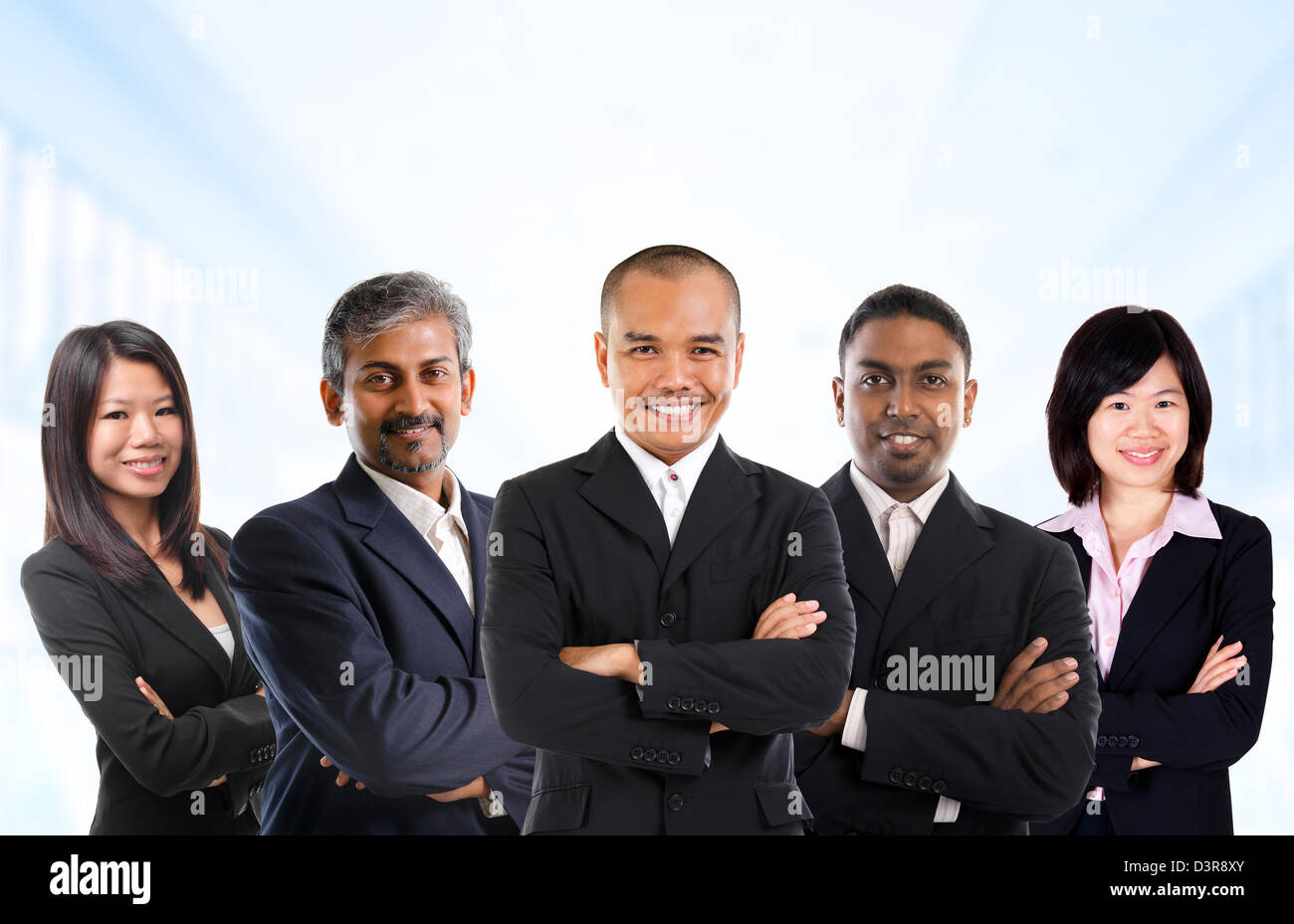 Confident Southeast Asian business team Stock Photo - Alamy