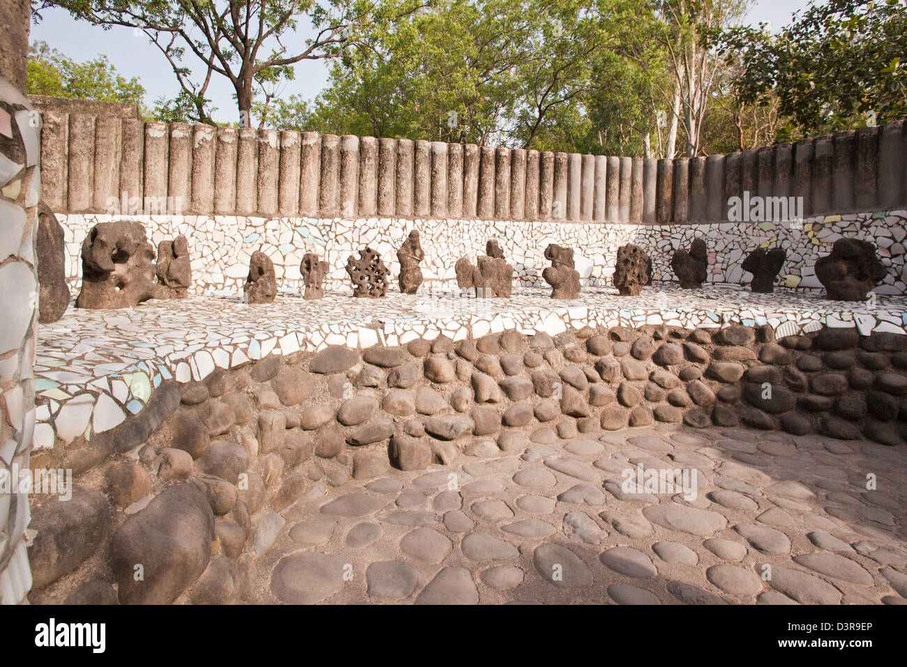 Rock garden by Nek Chand Saini, Rock Garden of Chandigarh, India Stock ...