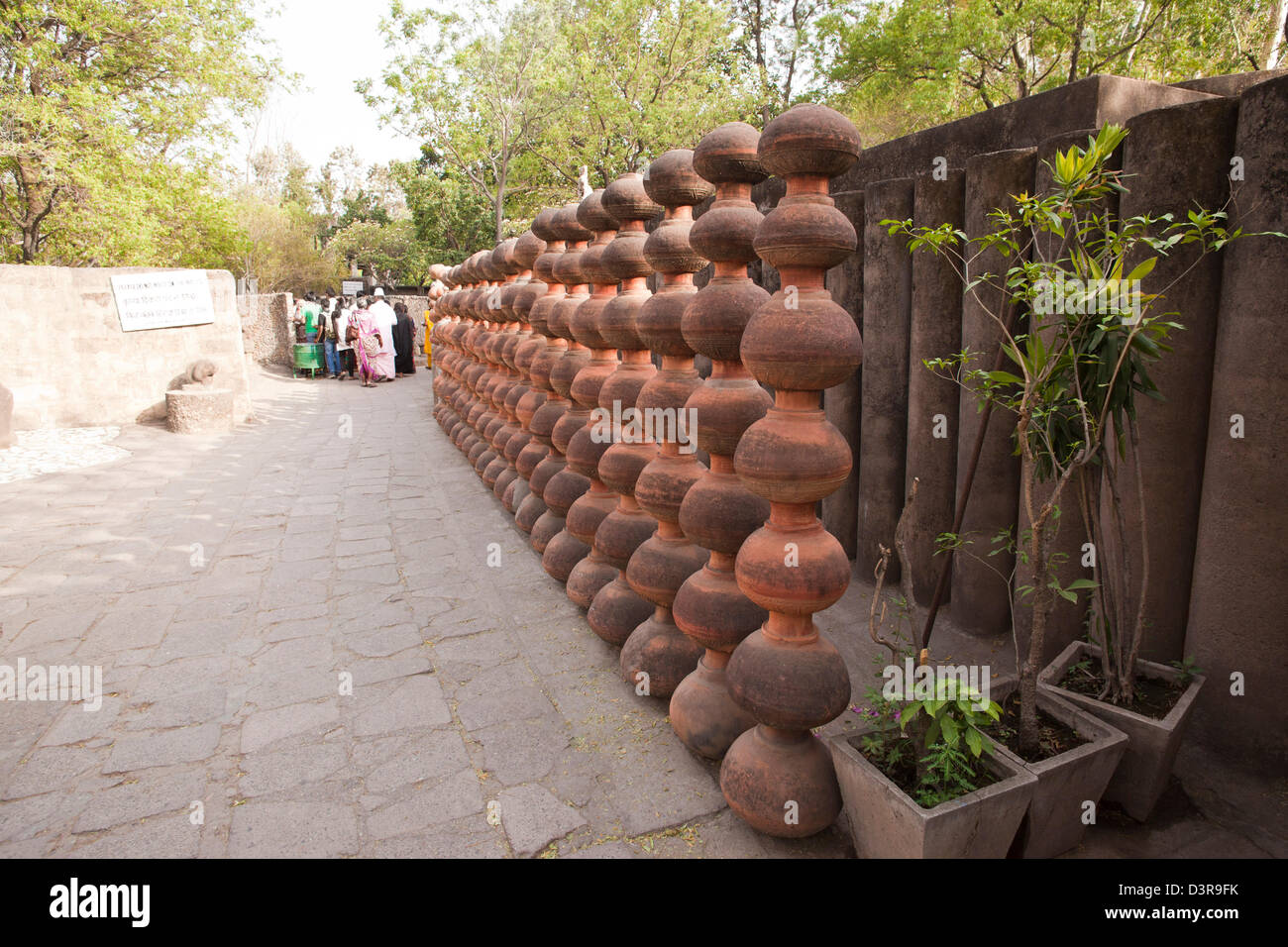 Rock garden by Nek Chand Saini, Rock Garden of Chandigarh, India Stock ...