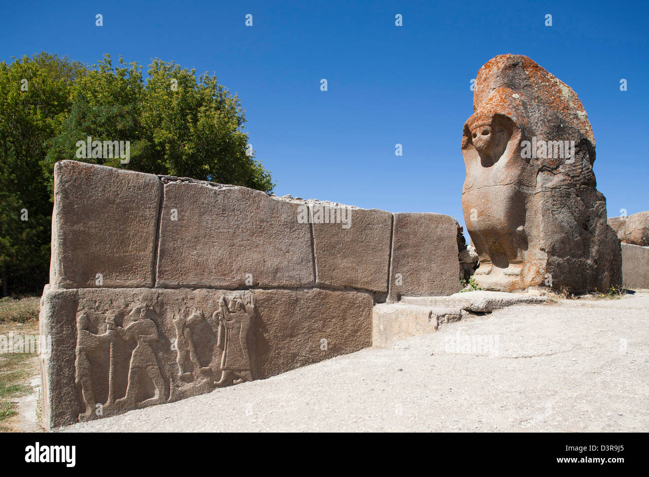 sphinx gate, archaeological area, alacahoyuk, hattusa area, central ...