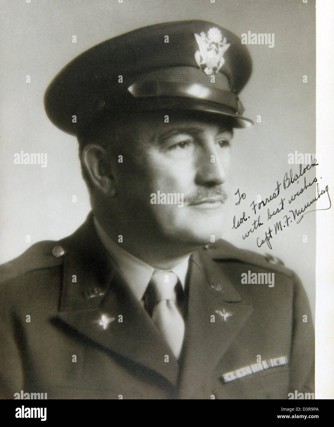 Capt. Forrest Blalock Special Collection Photo Picture is signed, ""To ...