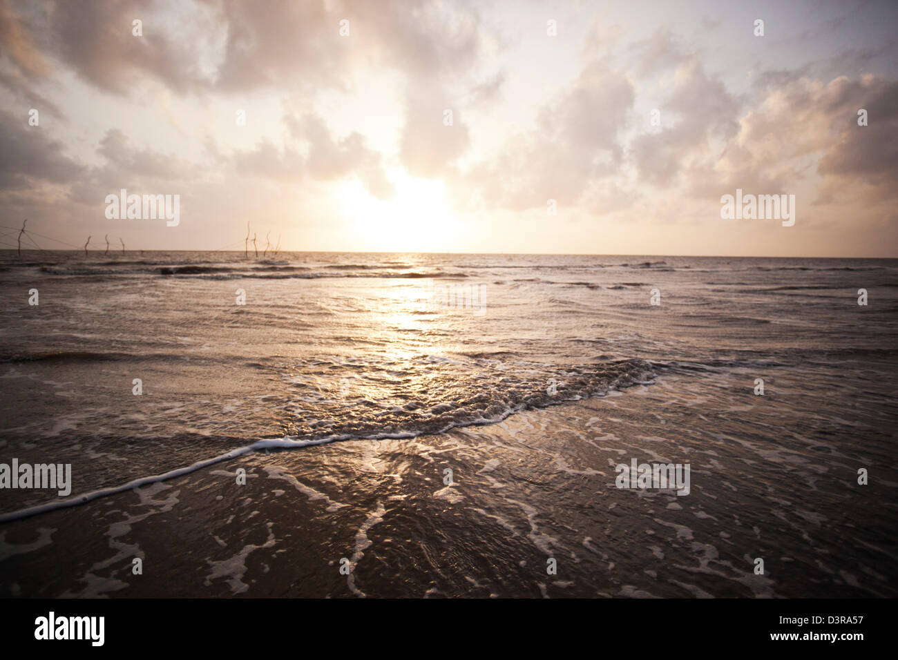 Hazira Beach at sunset, Surat, Gujarat, India Stock Photo - Alamy